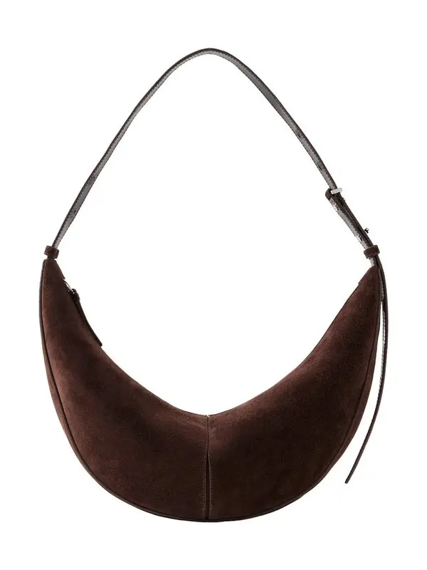 Proenza Schouler Paneled Suede Shoulder Bag - Brown