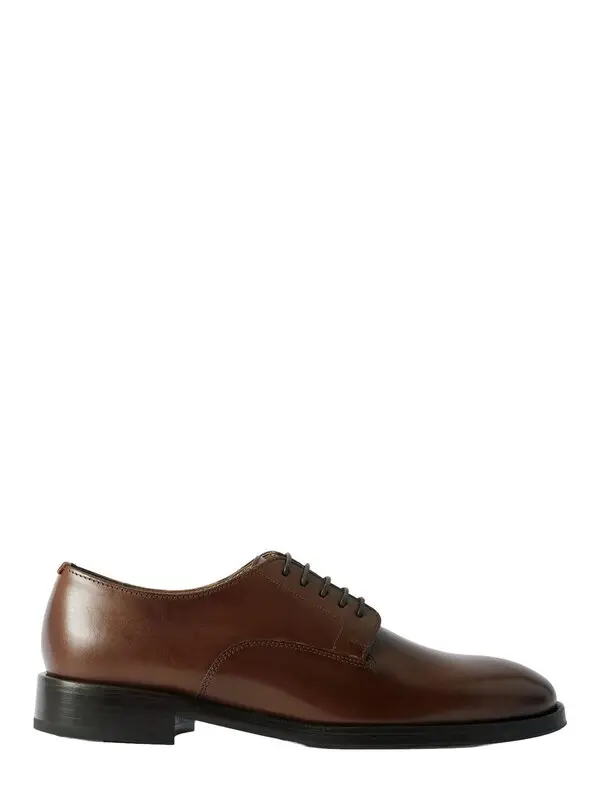 Paul Smith Jason Leather Derby Shoes - Brown