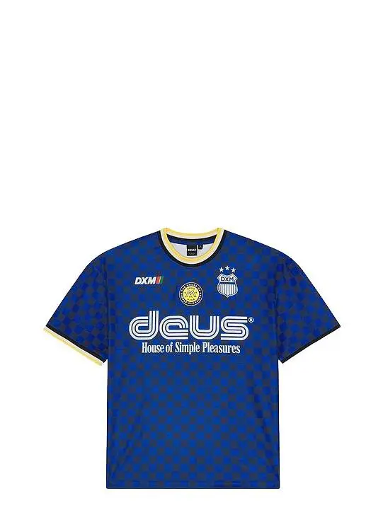 Deus Ex Machina Showroom Moto Jersey - Lapis Blue