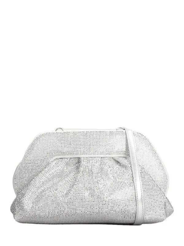 THEMOIRE Tia Strass Clutch - Silver