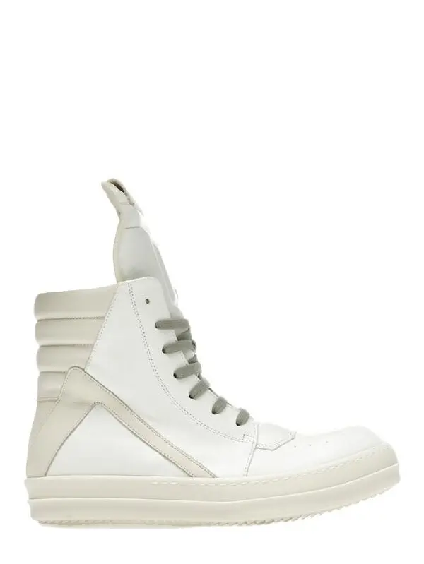 Rick Owens Geobasket High-top Sneakers - Milk