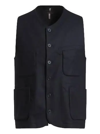 SANTANIELLO Tailored Vest In Wool, Polyamide, Cashmere, And Elastane - Blue