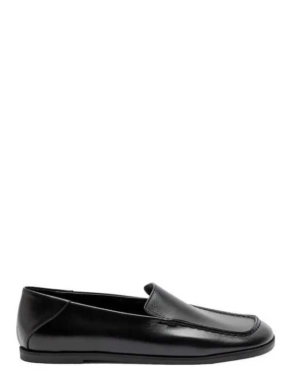 Dear Frances Winter Drew Leather Loafers - Black