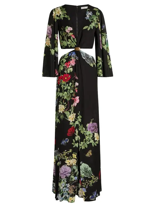 Alice + Olivia Georgina Floral-print Woven Maxi Dress - Multicoloured