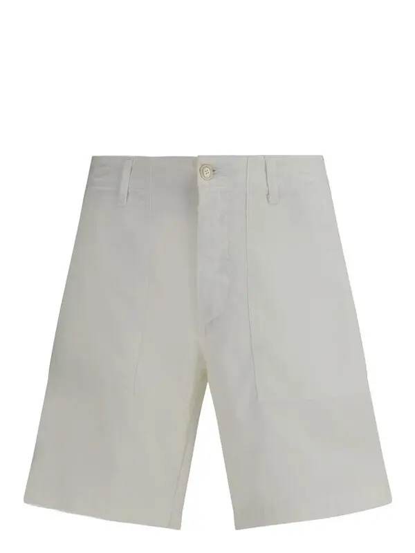 CRUNA Cotton Twill Bermuda Shorts - Beige
