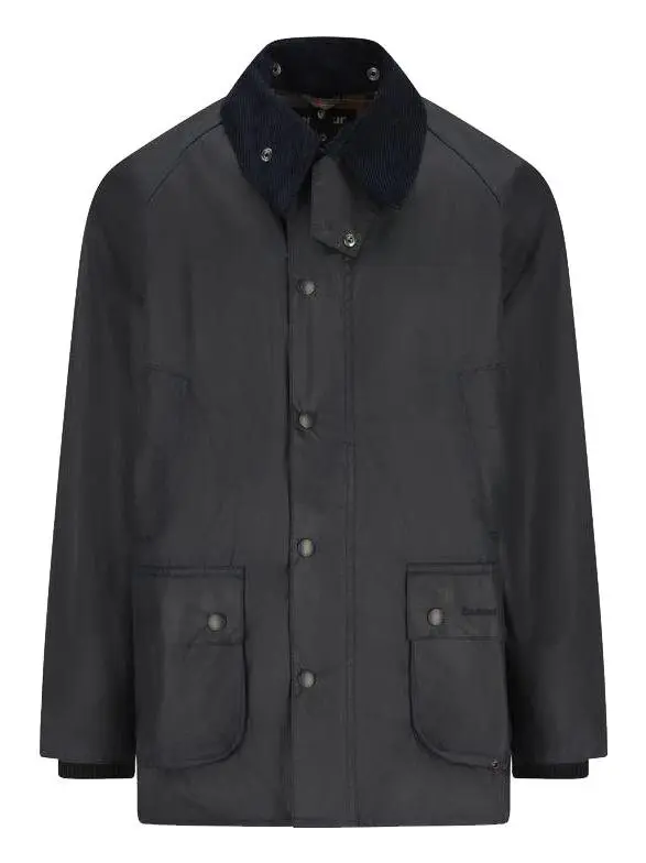 Barbour Beaufort Waxed Jacket - Blue