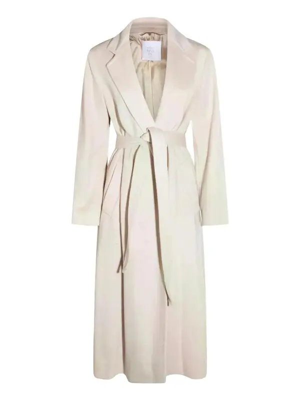 Eleventy Belted Single-breasted Coat - Neutrals