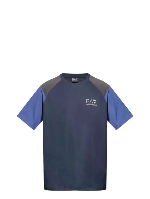 Emporio Armani Colour-block T-shirt - Blue