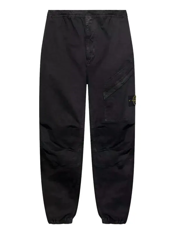 Stone Island Cargo-pocket Trousers - Black