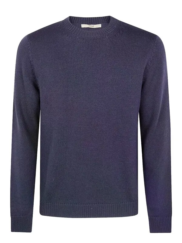 NUUR Crew-neck Sweater - Blue