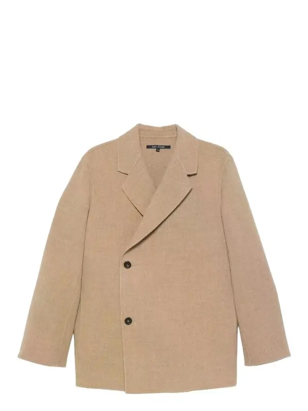 Sofie D'hoore Correggio Double-breasted Wool Coat - Neutrals