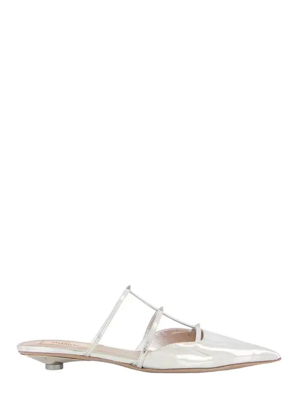 Valentino Garavani 20mm Palladium Mules - Silver