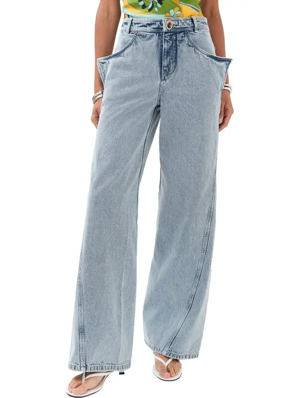 Christopher Esber Manta Sting Denim Jeans - Indigo