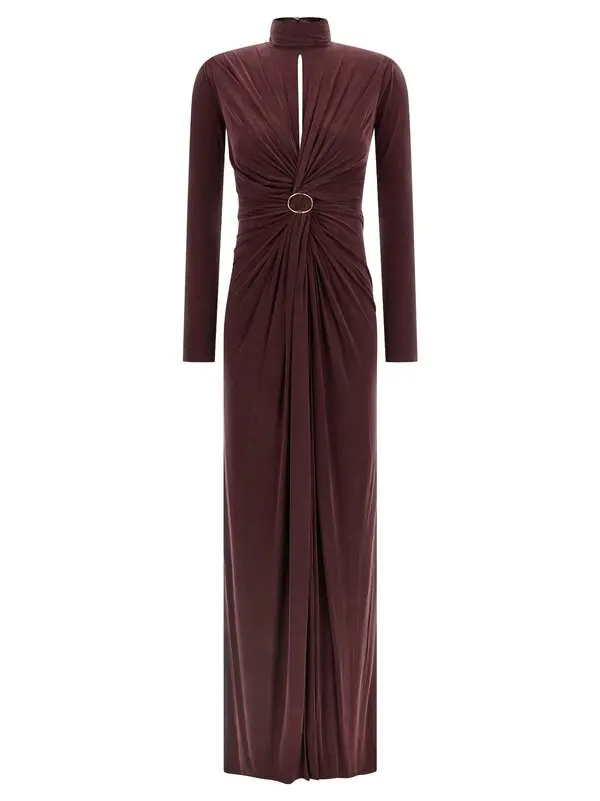 Elisabetta Franchi Red Carpet Long Dress - Bordeaux