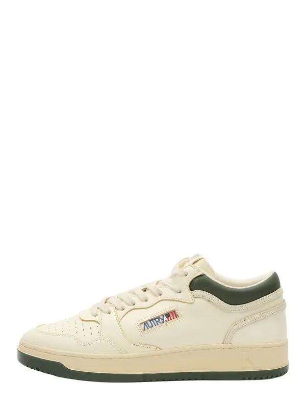 AUTRY Med-way Mid Leather Sneaker - Mount/marsh