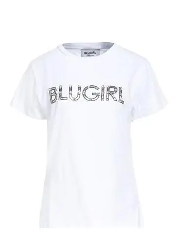BLUGIRL Logo-print Jersey T-shirt - White