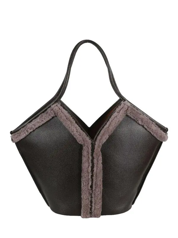 Hereu Calella Leather Shopper - Brown