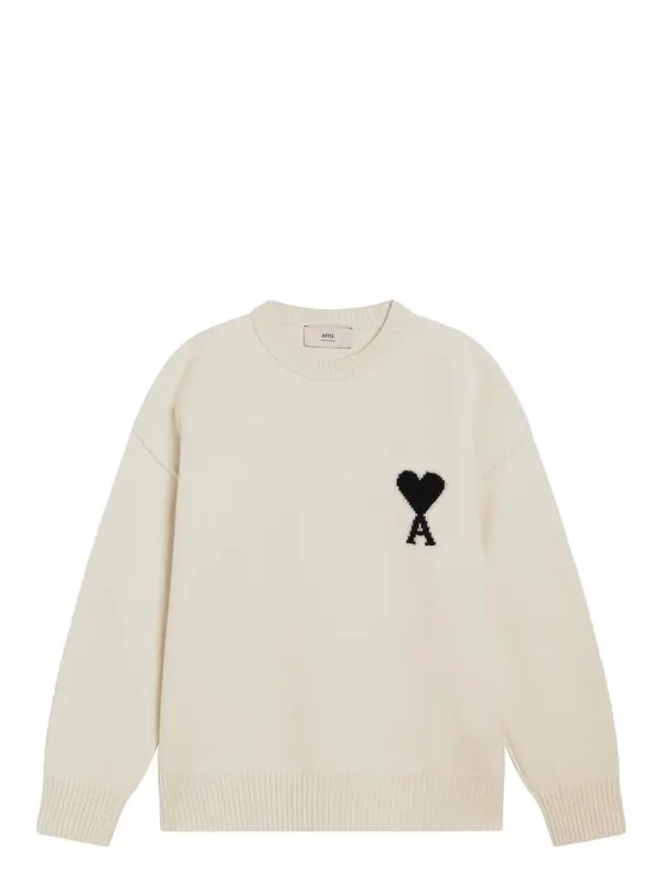 Ami De Coeur Virgin Wool Sweater - White