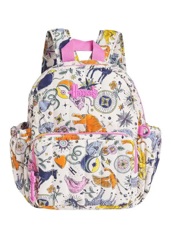 Harrods Quilted Backpack - Ivory