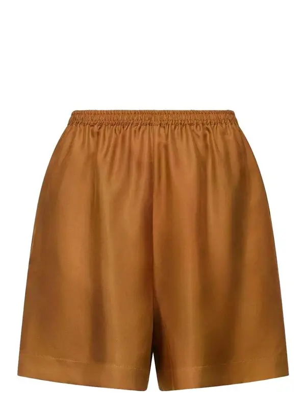 Loulou De Saison Elastic-waistband Shorts - Brown