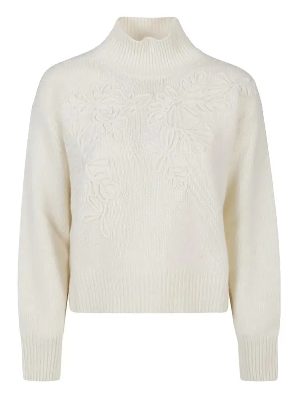 ERMANNO FIRENZE Turtleneck Sweater - White