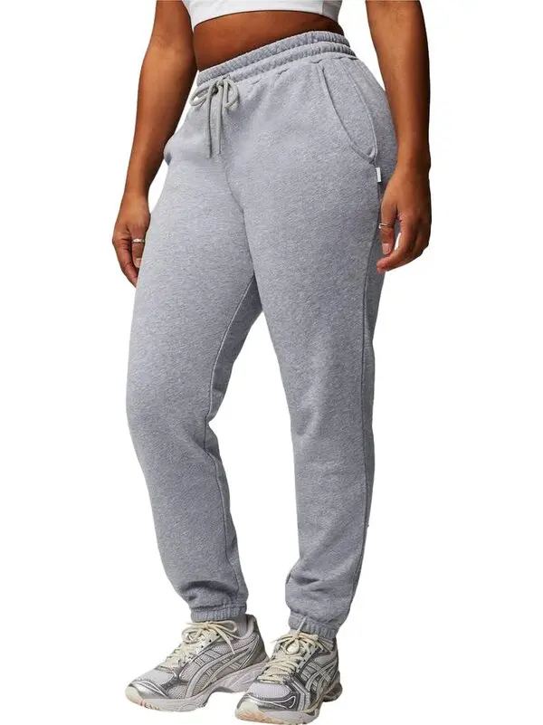 FABLETICS Year Round Terry High-waisted Sweatpants - Classic Grey Heather
