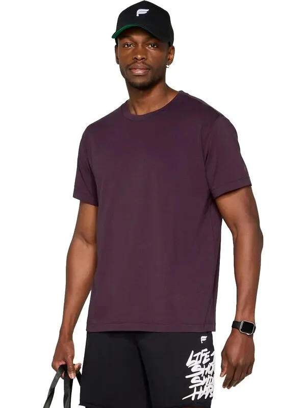FABLETICS The 24-7 Tee - Oxblood