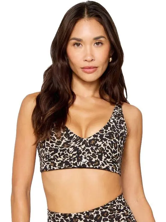 FABLETICS Pureluxe Longline Low Impact Bra - Brutalist Khaki Lisa Leo