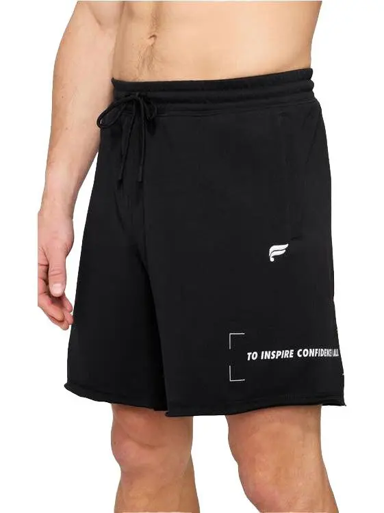FABLETICS Year Round Terry Sweatshort - Black Roll Call