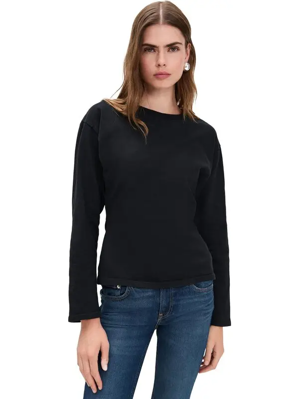 EB DENIM Long Sleeve Eero Tee - Tar