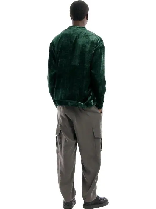 Giorgio Armani Washed Silk-blend Trousers - Red
