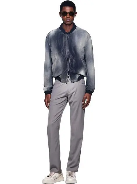 Giorgio Armani Regular-fit Five-pocket Virgin-wool Trousers - Natural