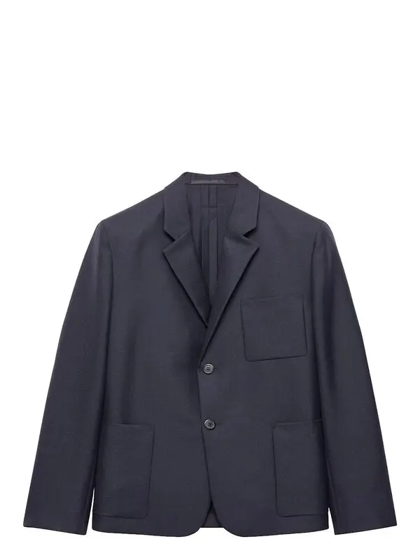 Prada Wool Sport Coat - F0008 Bleu