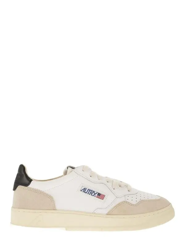 AUTRY Medalist Low Leather And Suede Sneakers - Multicolor