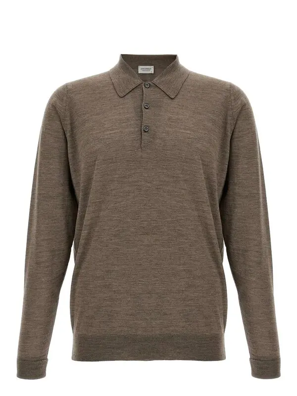 John Smedley Dorset Merino Wool Polo Sweater - Multicolor
