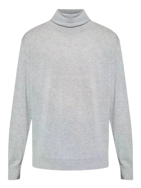 Eleventy Turtleneck Cashmere Sweater - Grey