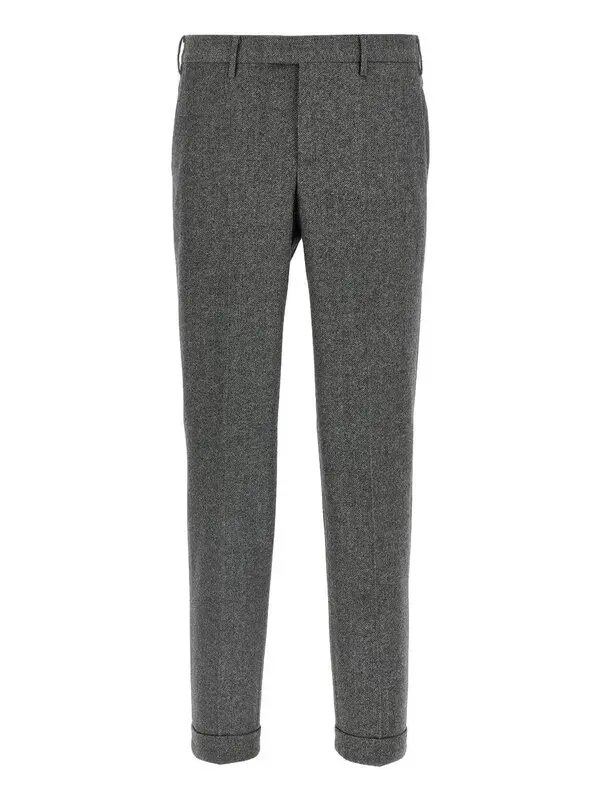 PT TORINO Cashmere Blend Wool Pants - Gray
