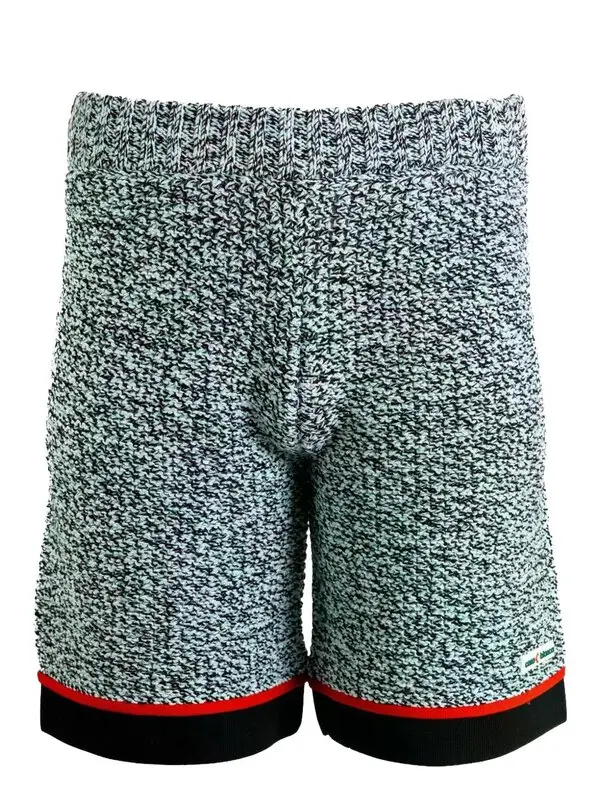 Casablanca Textured-trim Shorts - Green