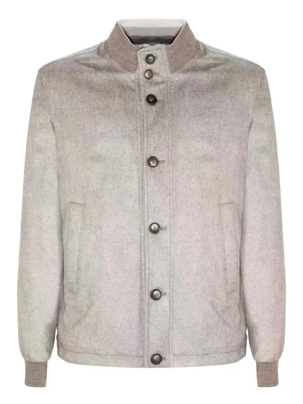 Herno Button-fastening Jacket - Brown