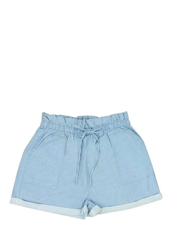 Callipygian Cotton Shorts - Blue