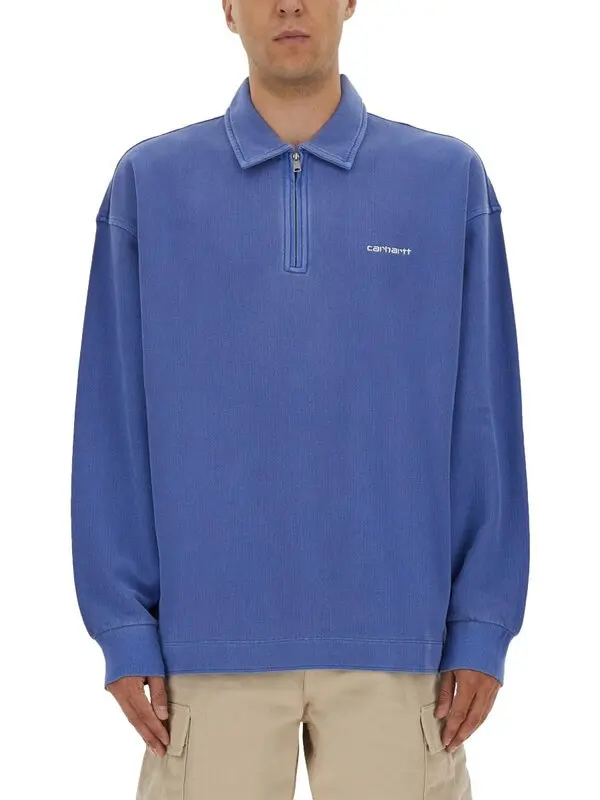 Carhartt Work In Progress Jersey Pique Script - Blue
