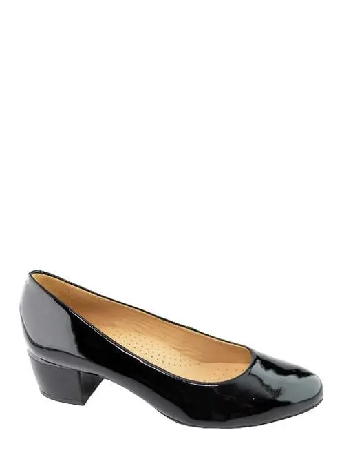 MARC JOSEPH NEW YORK Broad St 2.0 Patent Leather Pump - Black Soft Patent
