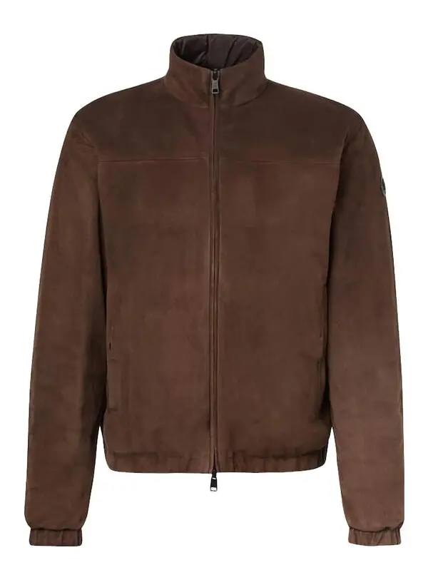 Moncler Cernay Suede Down Jacket - Brown