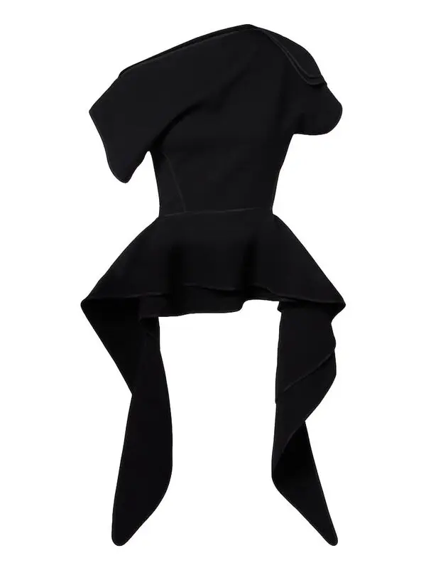 Maticevski Resolute Peplum Top - Black