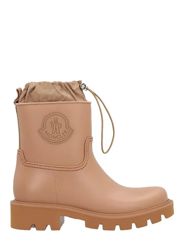 Moncler Kickstream Rubber Rain Boots - Brown