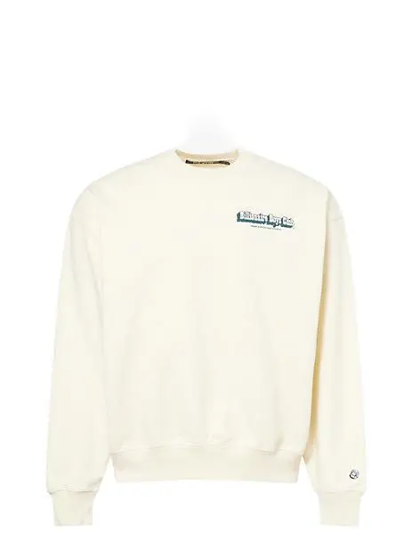 BILLIONAIRE BOYS CLUB Logo-print Cotton Sweatshirt - Ecru