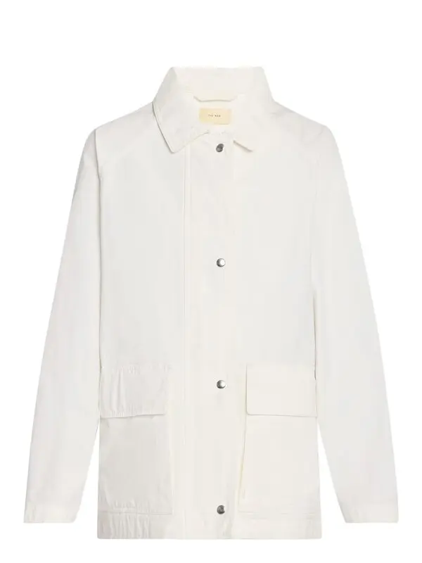 THE ROW Elodianna Long-sleeve Utility Jacket - White