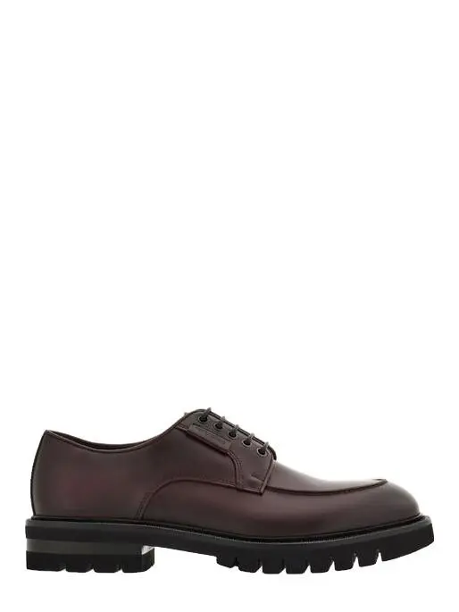 FERRAGAMO Derby Shoe - Natural
