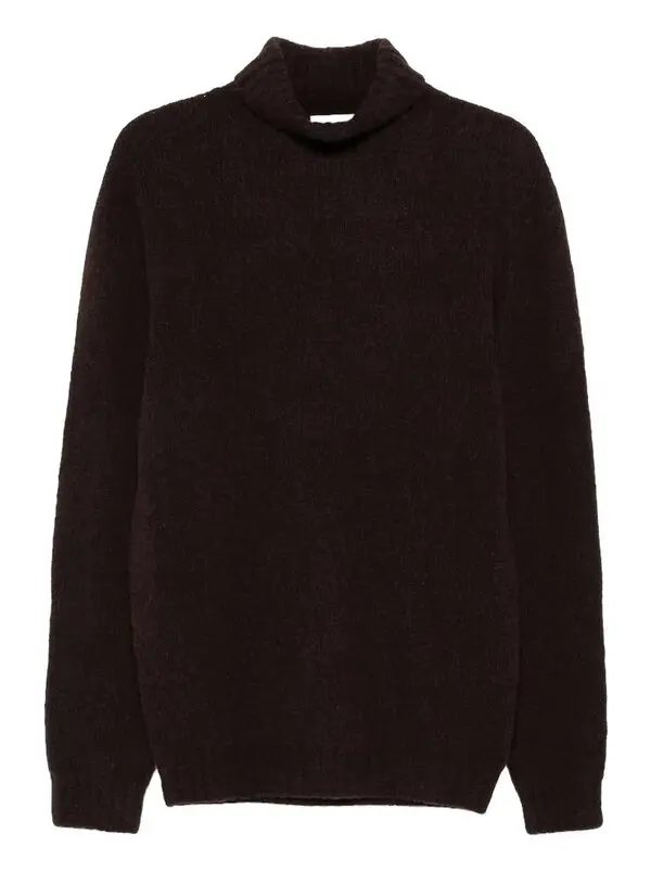 SCAGLIONE Turtleneck Sweater - Brown