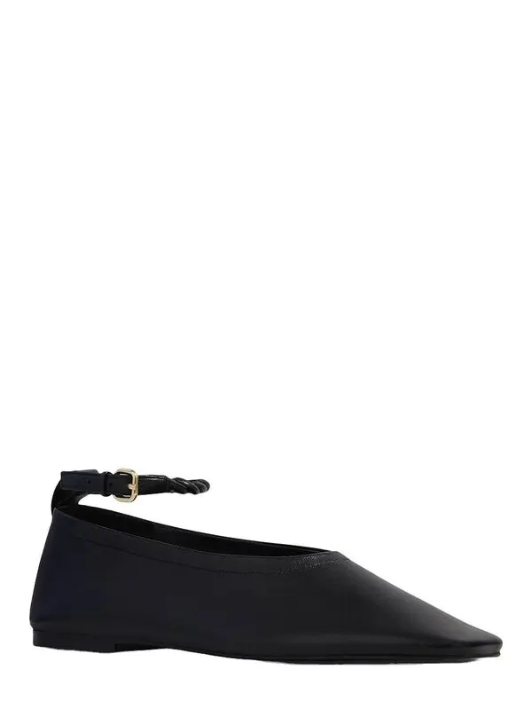 A.emery The Steele Flat Shoe - Black